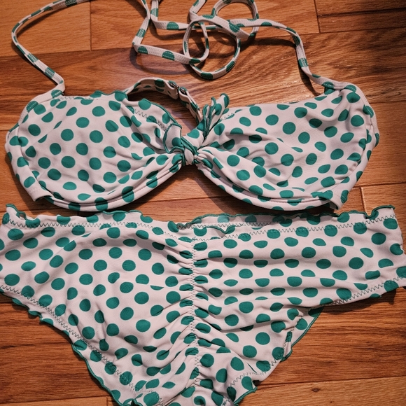 Candie's | Swim | Candies Green Polka Dot Bikini | Poshmark
